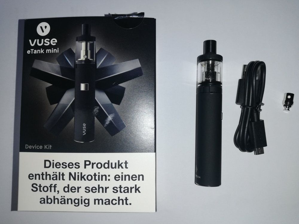 E-Zigarette - Vuse eTank mini mit 3 Liquid's (D'occasion) à Därligen ...