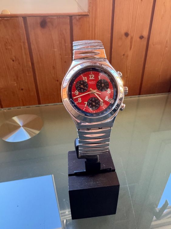 Swatch Irony Chrono*YCS405D*SECRET AGENT RED*(Ø40 mm) (Gebraucht) in ...