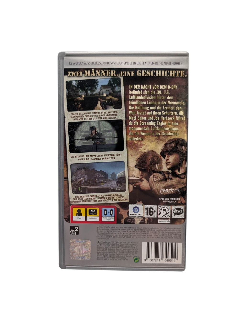 Brothers in Arms: D-Day PlayStation Portable (PSP) (Gebraucht) in Domat ...