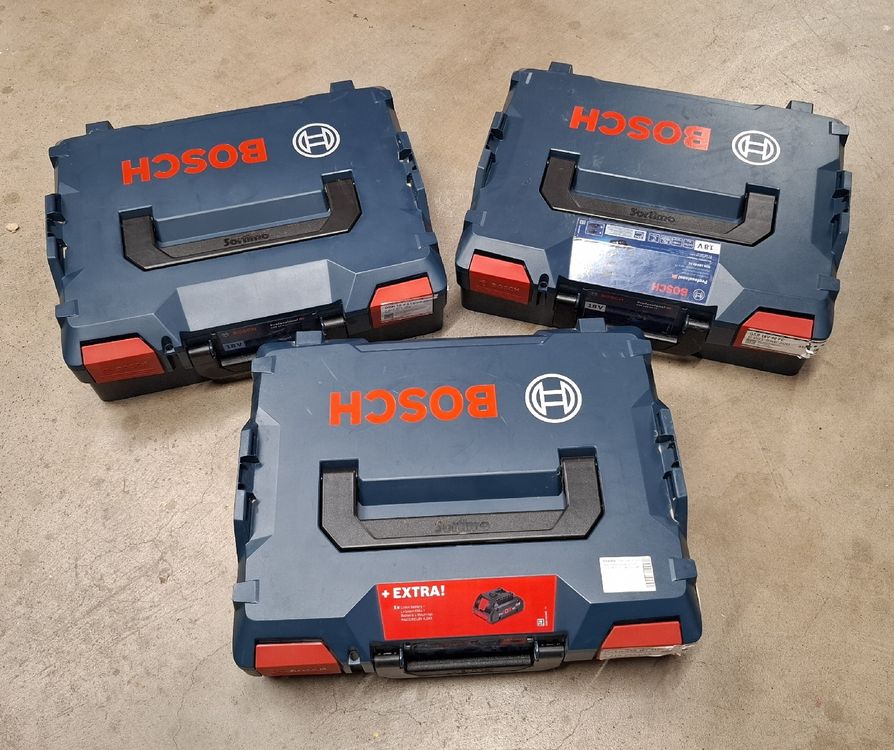 3x Bosch L-Boxx 136 Koffer, Sortimo, leer, neuwertig (Gebraucht) in Zug ...