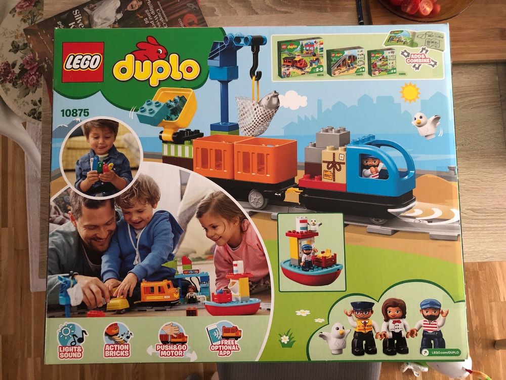 Spielzeug Lego Duplo Güterzug 10875 Cargo Train Eisenbahn (Neu und ...