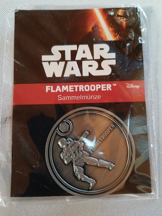 StarWars Flametrooper Sammelmünze (Neu und originalverpackt) in Aesch BL für CHF 1 – mit ...