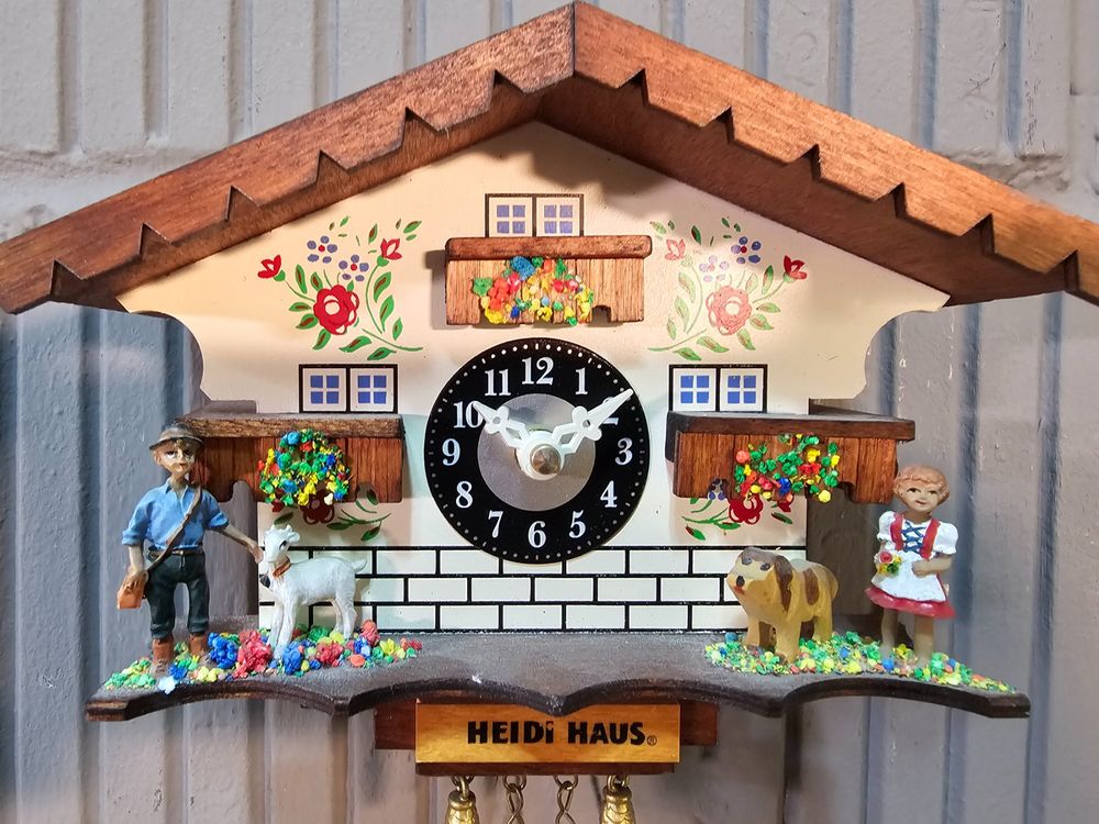 Engstler Germany Heidi-Haus Wanduhr, Volkskunst Wall Clock (Gebraucht ...
