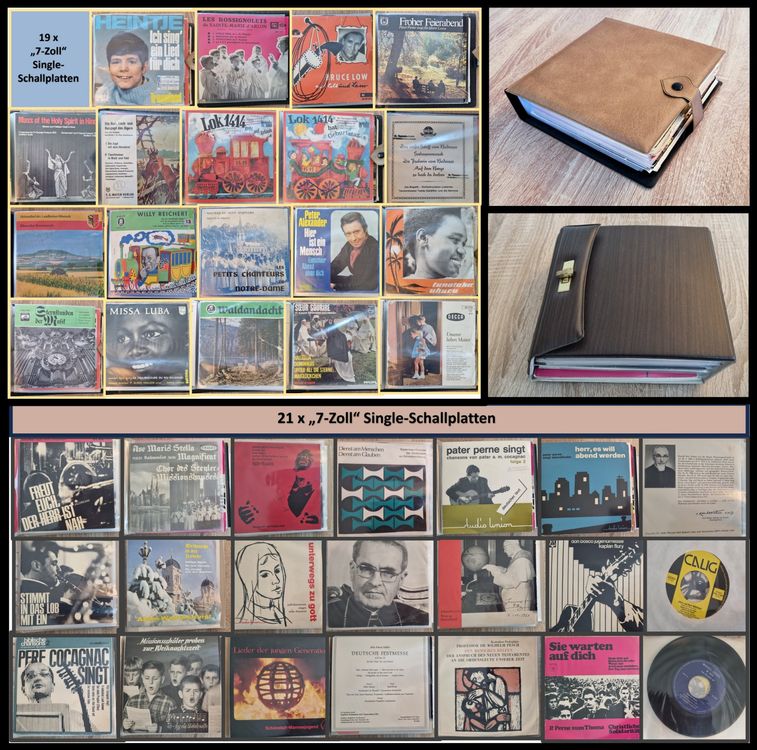 SINGLE SCHALLPLATTEN SAMMLUNG! 2 Alben mit 40 Vinyl Platten! | Kaufen ...