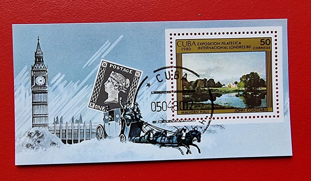 KUBA CUBA BRIEFMARKEN EXPO BIG BEN LONDON ENGLAND 1980 ET (Neu (gemäss ...