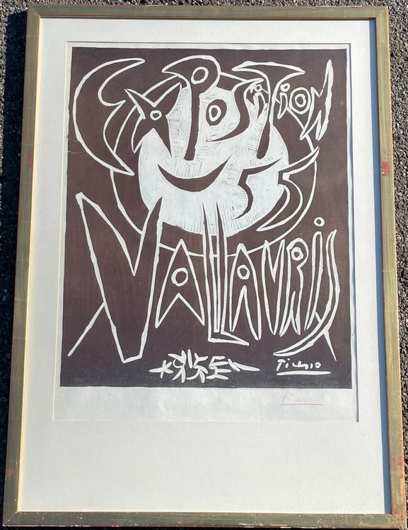 Pablo Picasso (1881-1973) grosser Linolschnitt Handsigniert | Kaufen auf Ricardo