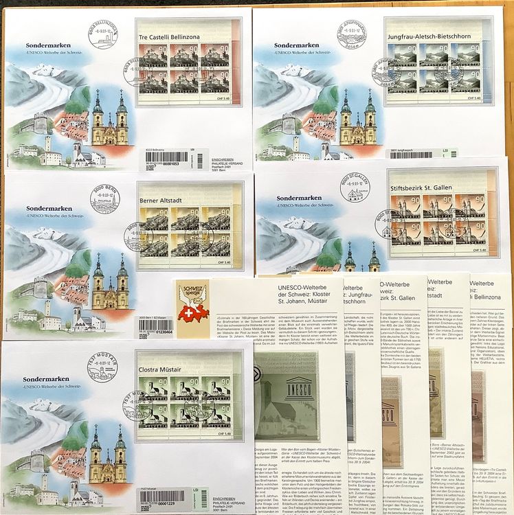 2003- FDC Unesco Welterbe - Grossbriefe (Neu (gemäss Beschreibung)) in Liestal für CHF 15 – mit ...