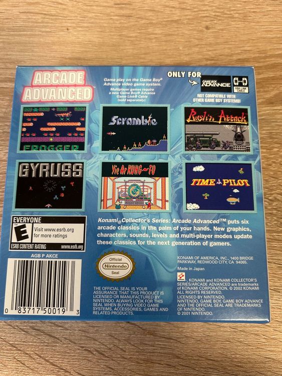 Konami Arcade Advanced - GBA USA Spiel english komplett (Gebraucht) in ...