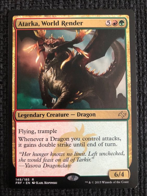Mtg Atarka, World Render | Kaufen auf Ricardo