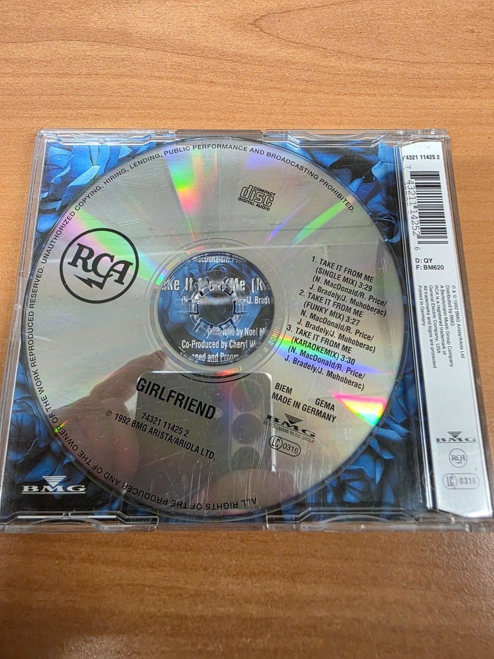 CD Single - Girlfriend – Take It From Me (1992) (Gebraucht) in Biberist ...