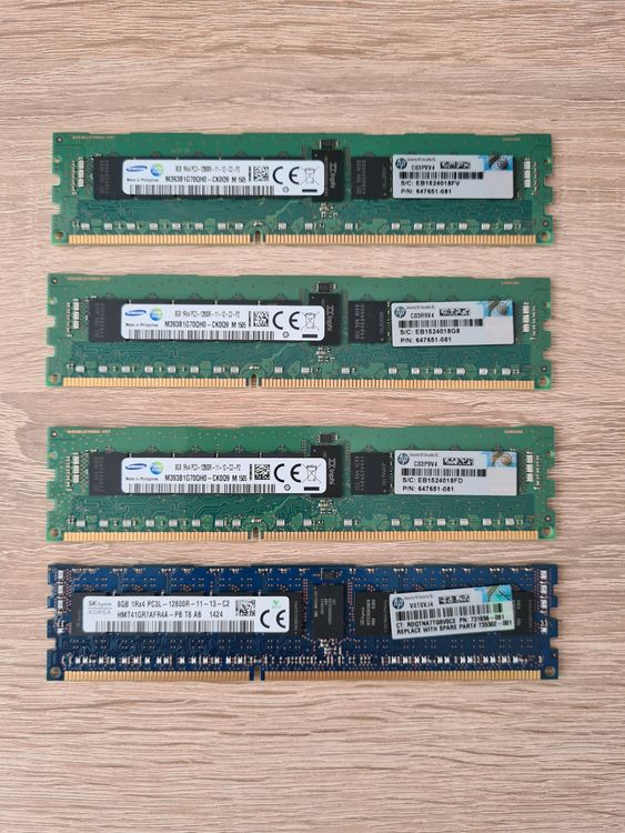 PC Ram PC3 DDR3 12800R ECC 32gb (4x8gb) (Gebraucht) in Carouge GE für CHF 19.9 – mit Lieferung ...