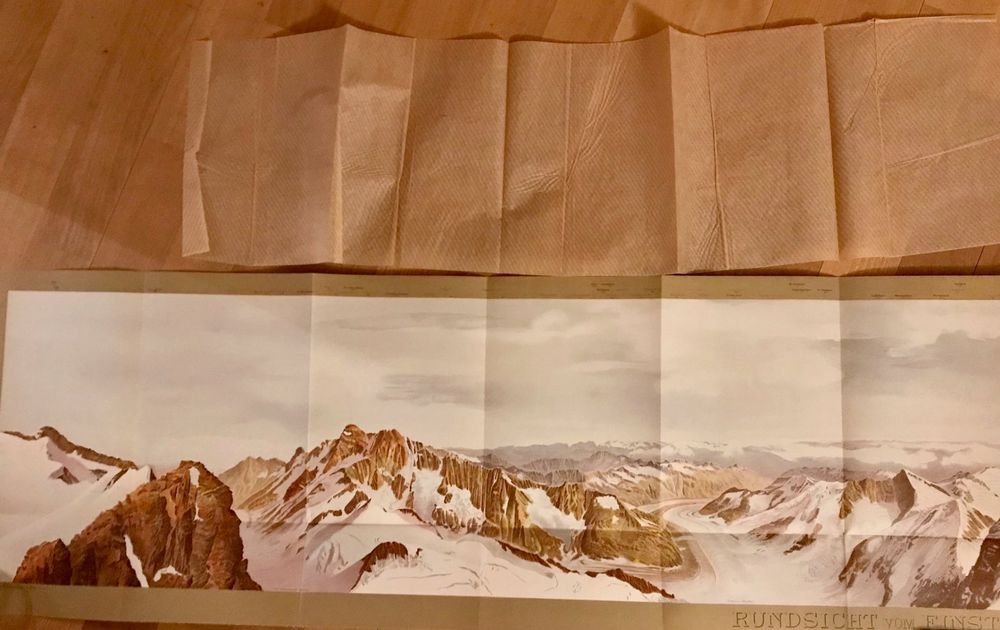 SAC Jahrbuch 1902 Beilage: Rundsicht vom Finsteraarhorn (Gebraucht) in ...