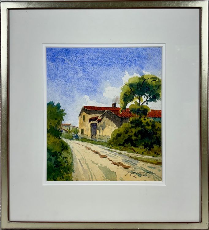 Farbenfrohe Landschaft Aquarell unleserlich Signiert (Gebraucht) in Root für CHF 10 – nur ...