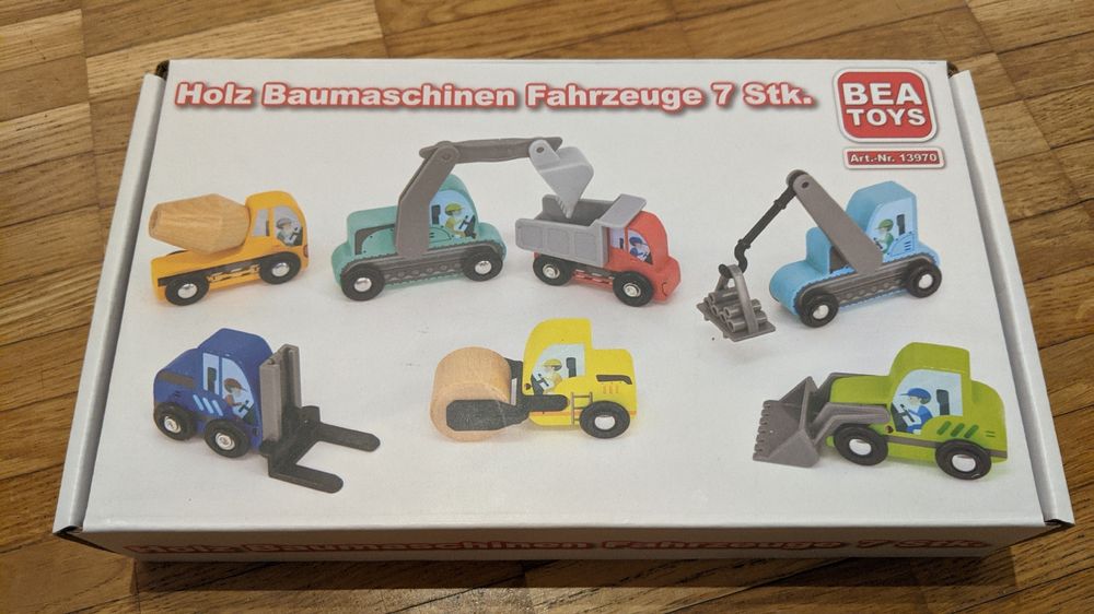 Holzspielzeug Baumaschinen, 7 Stk. BEA Toys (Gebraucht) in Stetten AG ...