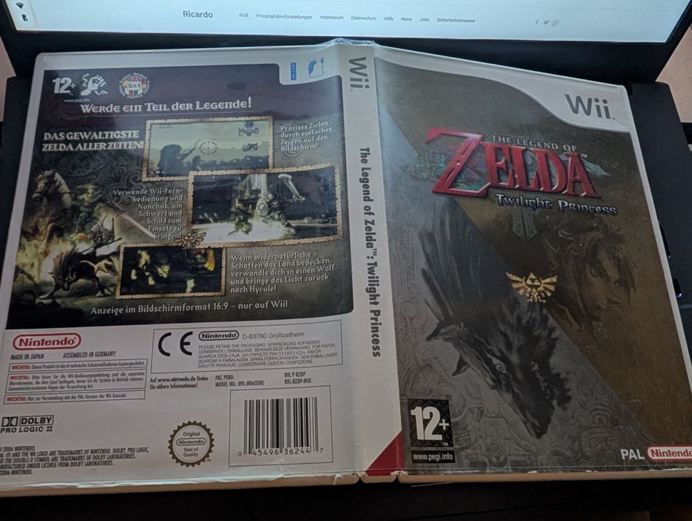 Legend of Zelda Twilight Princess Nintendo Wii Game - CIB (Gebraucht ...