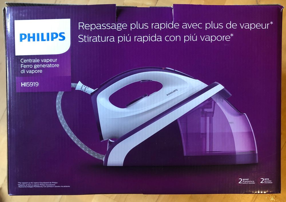 Neues Dampfbügeleisen PHILIPS HI5919 | Kaufen auf Ricardo