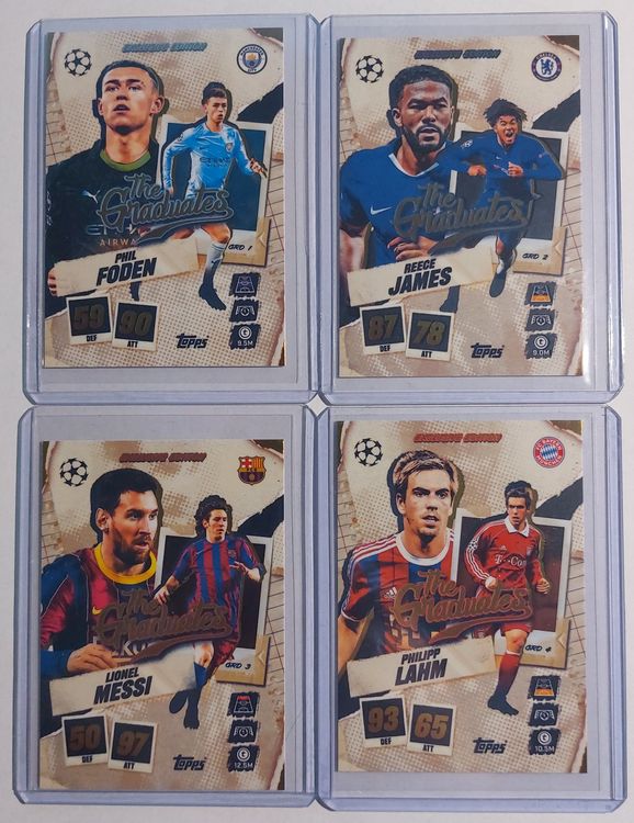 4x Topps Graduates 2025 Match Attax Messi Foden James Lahm!! (Gebraucht ...