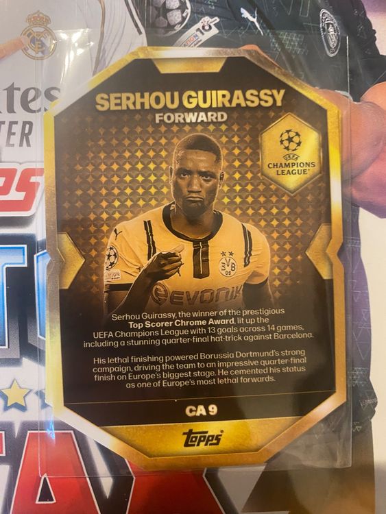 Topps Match Attax 25/26 Chrome Award Guirassy CA9 (Neu (gemäss ...