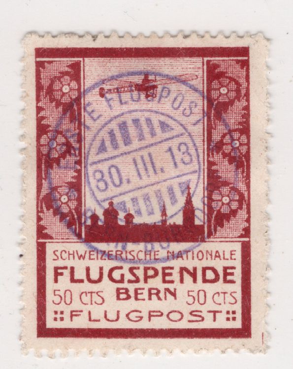 Flugpost Vorläufer von Bern mit sauberem Vollstempel (Gebraucht) in Uesslingen für CHF 64 – mit ...