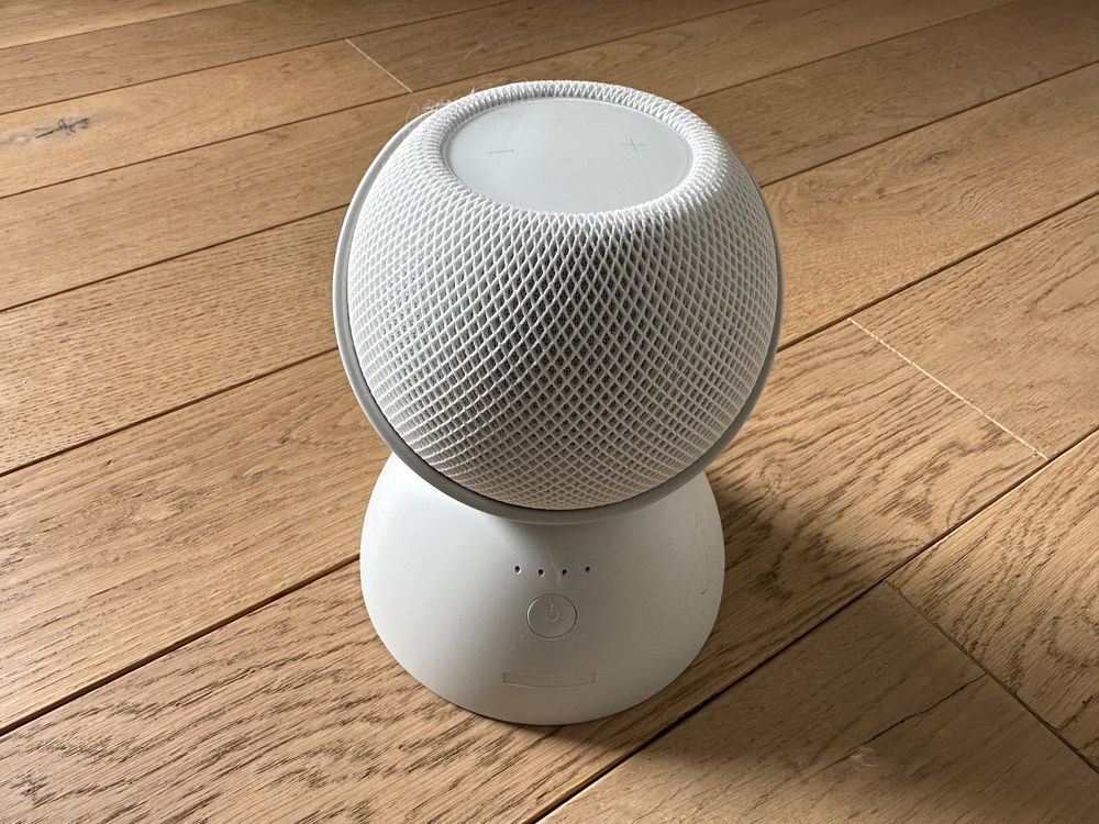 Apple Homepod Mini inkl. Mission Battery Base (weiss) | Kaufen auf Ricardo