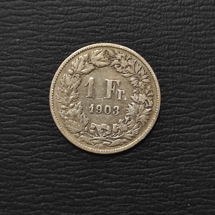 Silbermünze 1 Fr. 1903 Helvetia Schweiz (Gebraucht) in Buchs SG für CHF 3 – mit Lieferung auf ...
