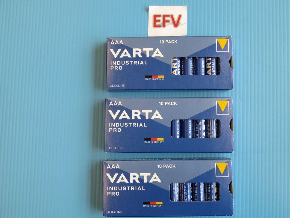 30 Stk. AAA Varta Pro Batterien 1270mAh | Kaufen auf Ricardo