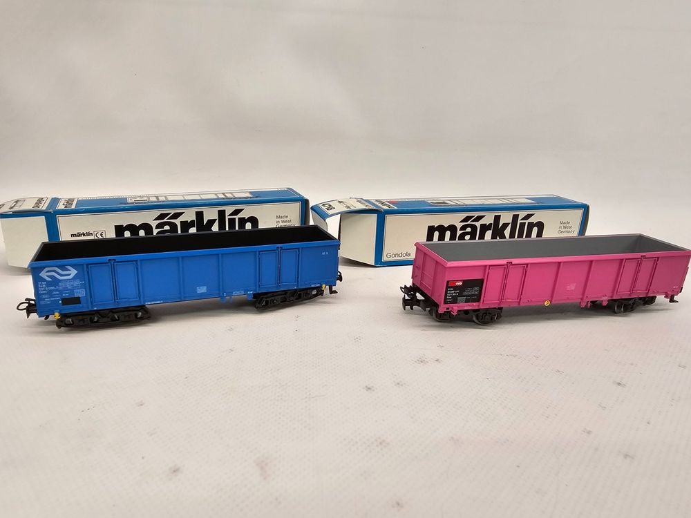 N60 MÄRKLIN 4718/4719 2x Offener Güterwagen | Kaufen auf Ricardo