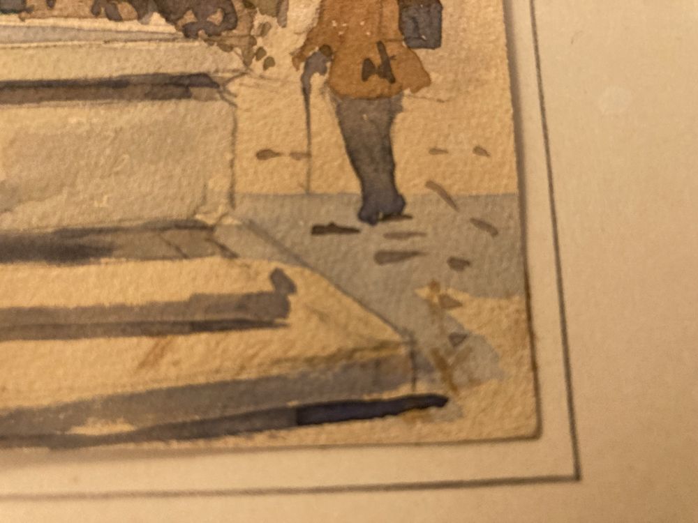 Aquarell - Walter Eggimann - Kramgasse mit Zeitglockenturm (Gebraucht) in Bösingen für CHF 20 ...