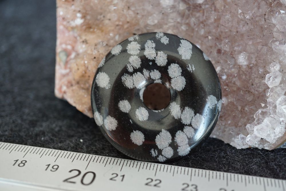 Schnee Obsidian Pi Scheibe 40mm Donut ab 1.- no2 | Kaufen auf Ricardo