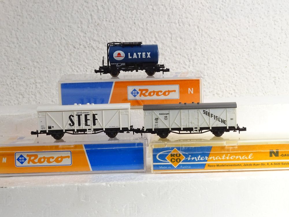 Roco 25251 + 25012 + 2307 Güterwagen, Spur N, OVP | Kaufen auf Ricardo