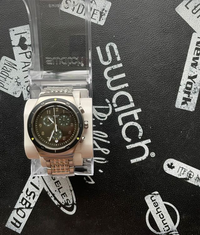 Swatch Uhr Irony New Chrono Runforest YOS461 (Neu (gemäss Beschreibung ...