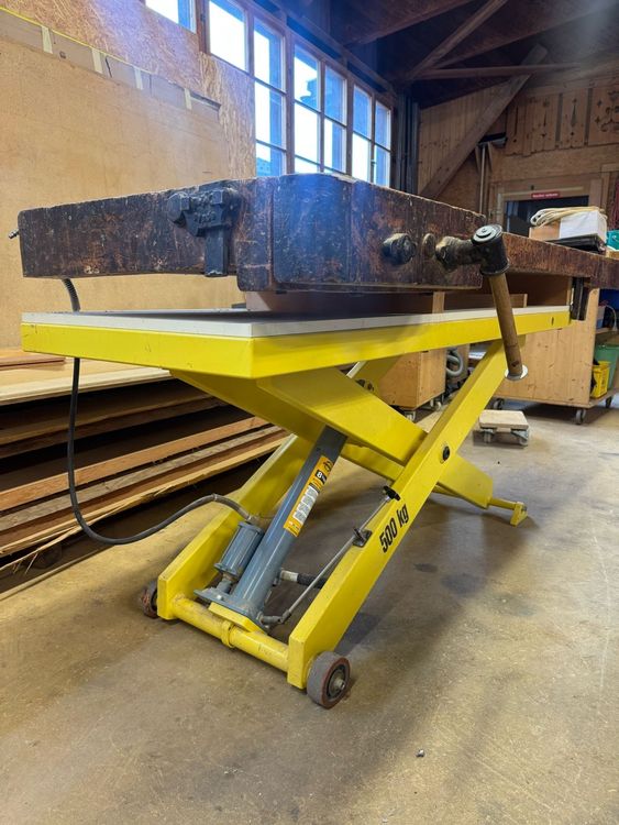 Scherenhubtisch mit Werkbank (Gebraucht) in Einigen für CHF 310 – nur ...