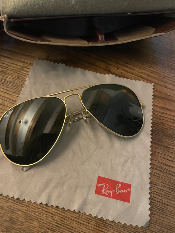 RAY BAN vergoldete Aviator B&L Original Vintage 70er/80er | Kaufen auf ...