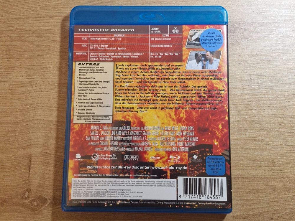 Stirb Langsam 3 - Jetzt erst recht (1995) Bluray (Gebraucht) in Pfungen ...