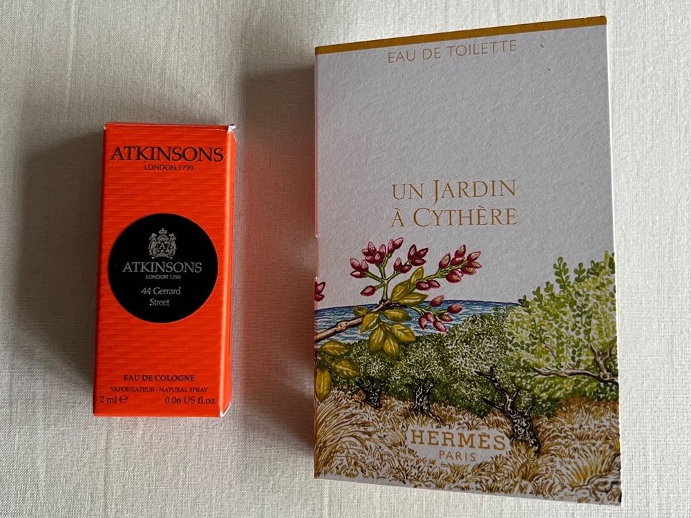HERMES Jardin Cythère/ATKINSON Gerrard Street 2x2ml Sample (Neu und ...