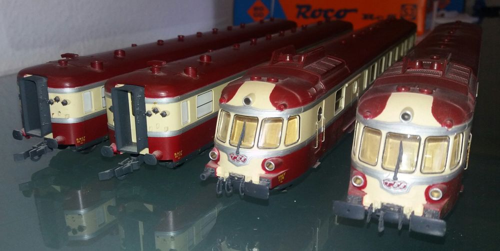 Roco 43033 - 4-teiliger Triebzug SNCF RGP TEE X2700 - HO (Gebraucht) in ...