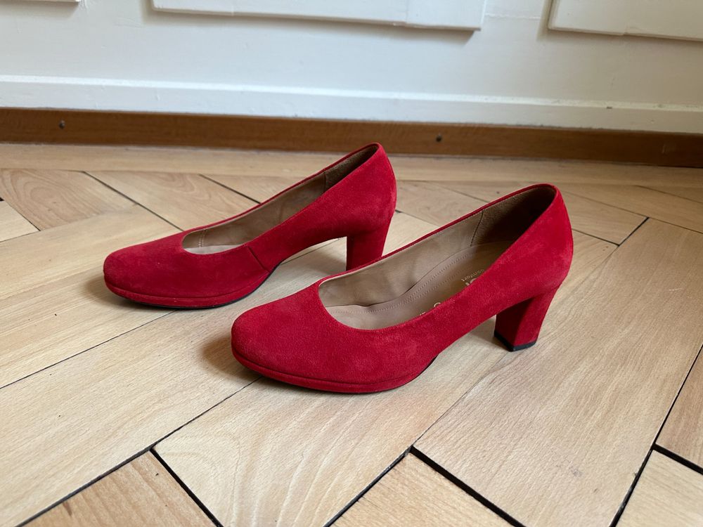 GABOR - Wildleder Pumps rot 38 | Kaufen auf Ricardo
