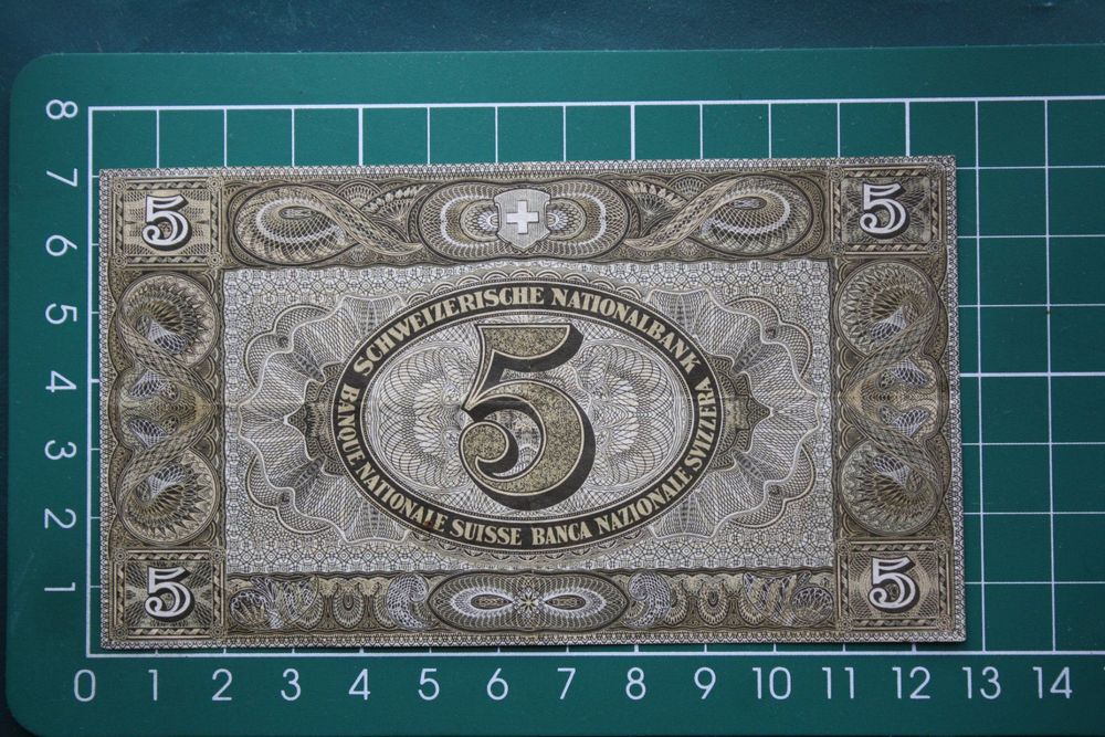 currency banknote schweiz fünf franken 1952 (Gebraucht) in Laupen für ...