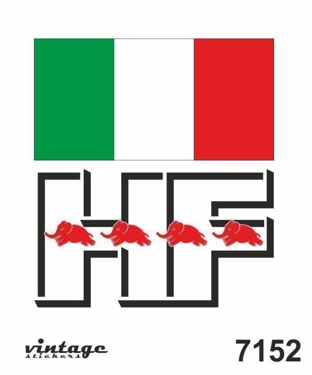 Lancia HF Italia Vintage Aufkleber Sticker (Art. 7152) (Neu und ...