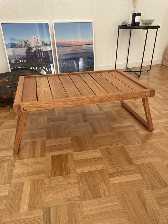 Stylish Solid Oak Wooden Tray Table (Gebraucht) in Zollikon für CHF 15 ...
