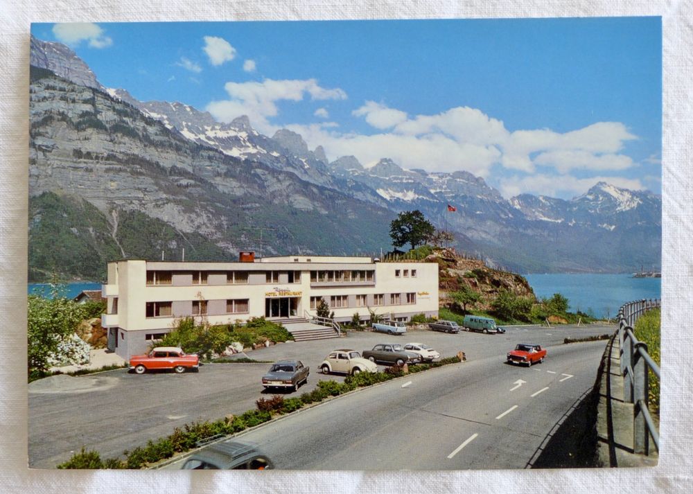 Ak Murg Am Walensee Sg Hotel RÖssli Vw Oldtimer Kaufen Auf Ricardo