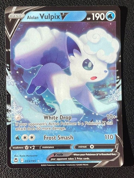 Vulpix V 033/195 Pokémon Silver Tempest Ultra Rare ab 1 (Neu (gemäss ...