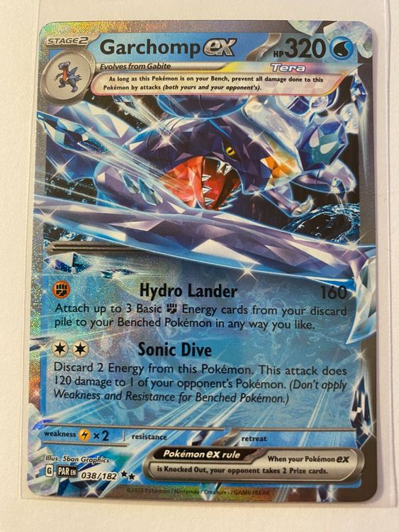 Pokemon Garchomp EX 038/182 Paradox Rift EN (Neu (gemäss Beschreibung ...