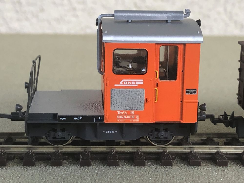 BEMO 7273 110 Rangiertraktor Tm 2/2 RhB 19 HOm set (Gebraucht) in Echandens für CHF 145 – mit ...