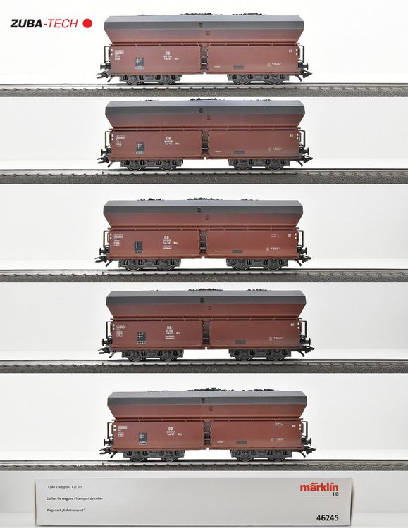 Märklin 46245 Wagen-Set Kokstransport der DB 5-tlg H0 WS OVP (Gebraucht ...