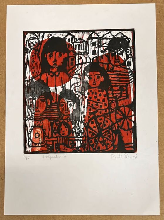 Holzschnitt handsigniert Ruth Burri (ID b3384) (Gebraucht) in Gelterfingen für CHF 50 – mit ...