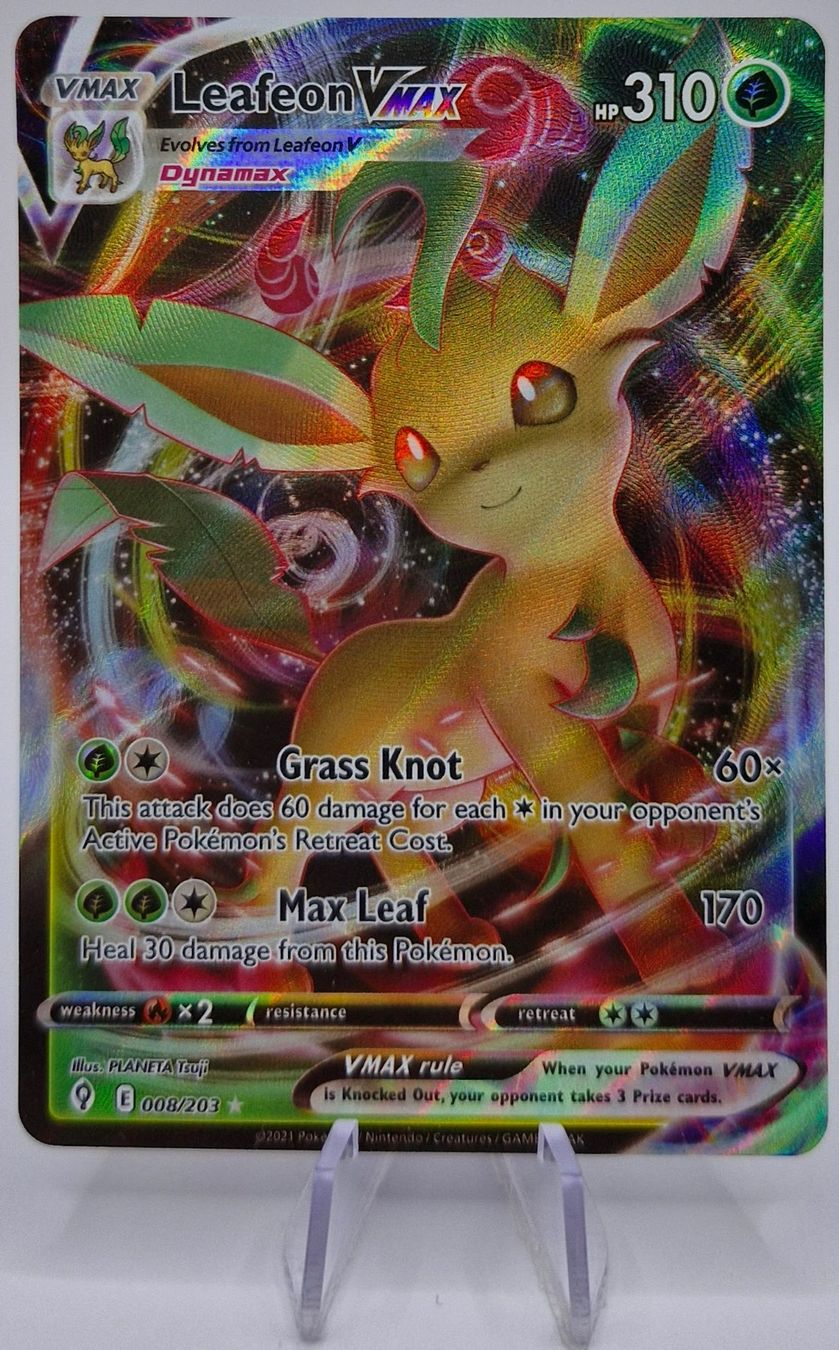 Leafeon VMAX / Folipurba / Evolving Skies / EVS 008 (Neu (gemäss ...