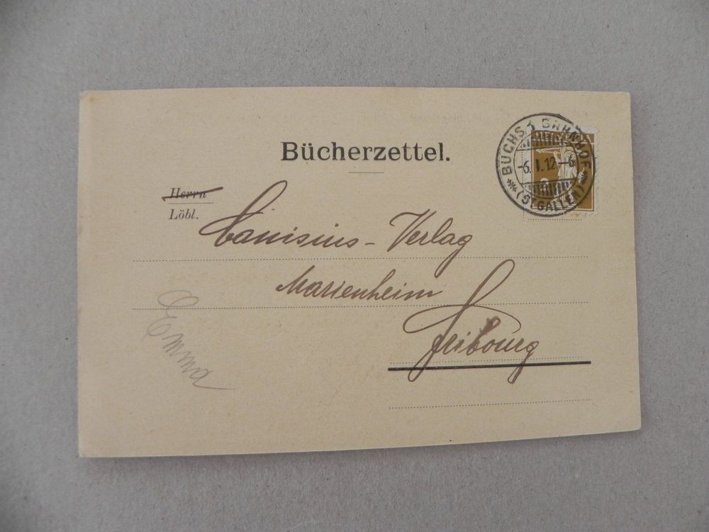 Postkarte Buchs 1 Bahnhof SG St.Gallen Post Postbeleg 1912 | Kaufen auf ...