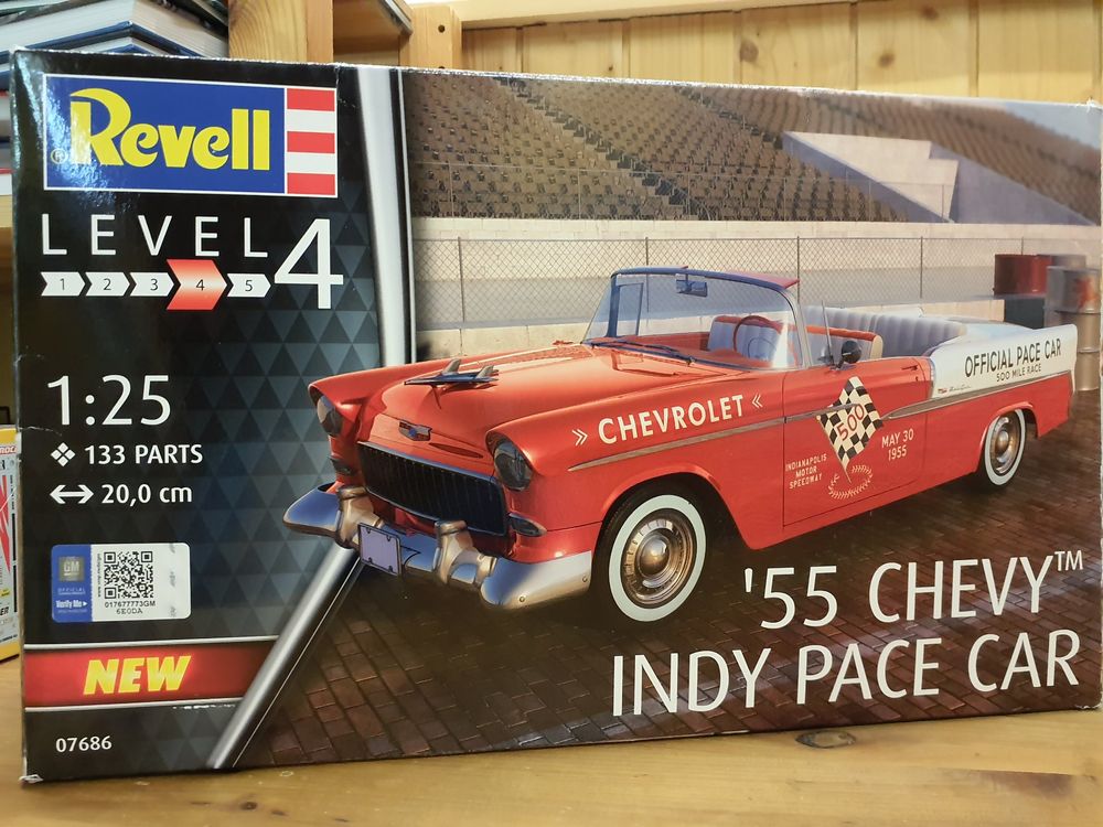 Revell No 07686, 55 Chevy Indy Pace Car (Neu (gemäss Beschreibung)) in ...