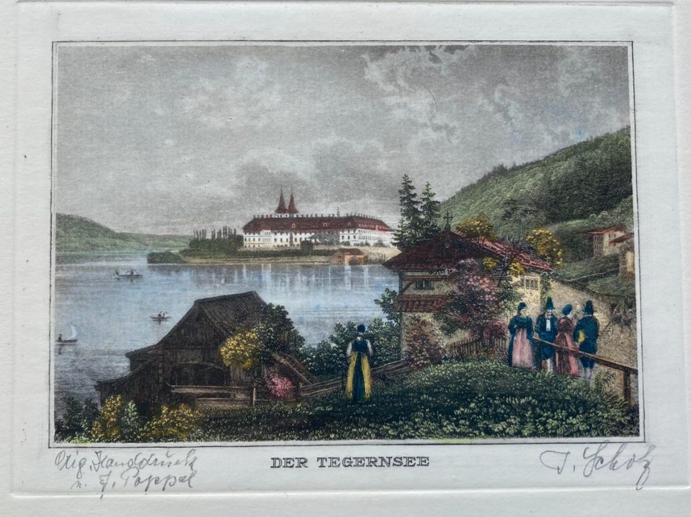 Original Handdruck signiert J. Poppel Scholz Der Tegernsee (Gebraucht) in Subingen für CHF 19 ...